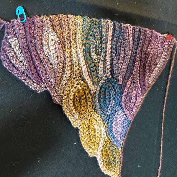 PATTERN - Astrid Shawl and Cowl Crochet Pattern - Texture - Triangle ...