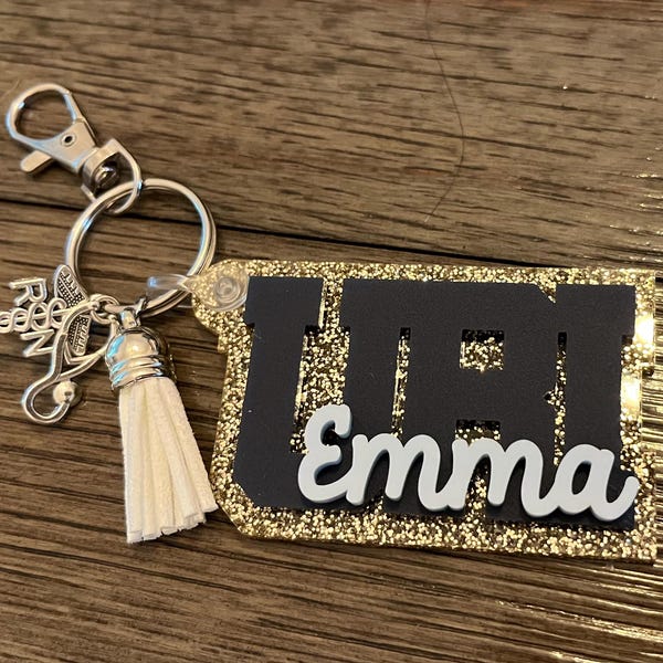 Personalized College Name Tag | College Acceptance | Gift | Grad ...