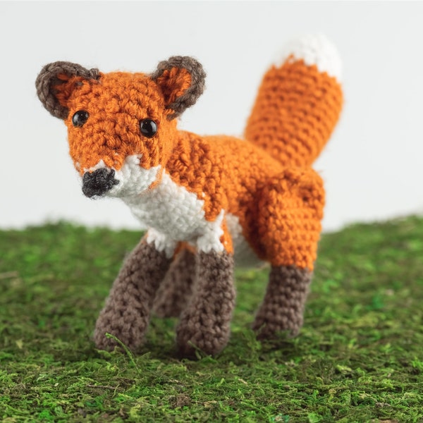 Crochet Pattern for Flamsie, Realistic Crochet Fox Amigurumi Instant ...