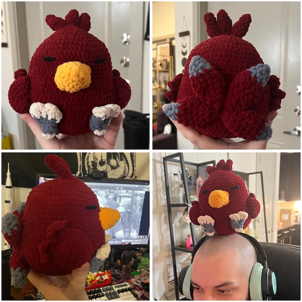 Fat Chocobo Chick Crochet Pattern (DIGITAL DOWNLOAD) - Etsy