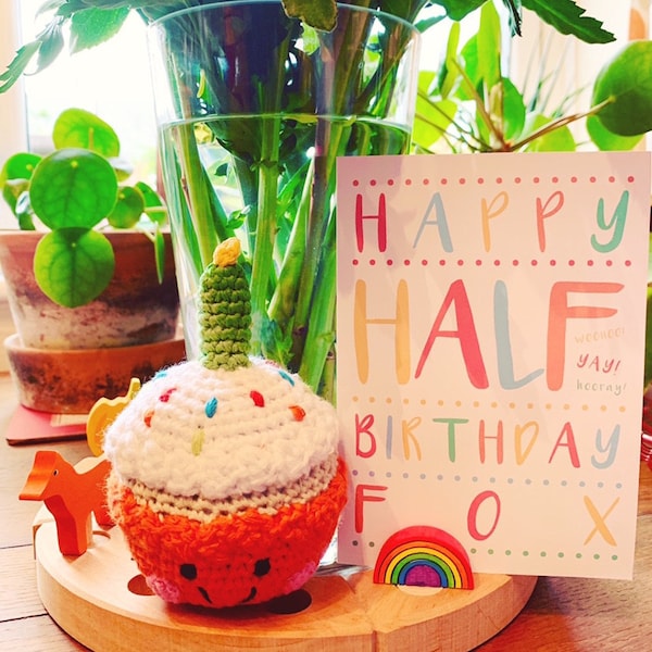 Personalised 6 Month Birthday / Half Birthday Card - Custom Baby ...