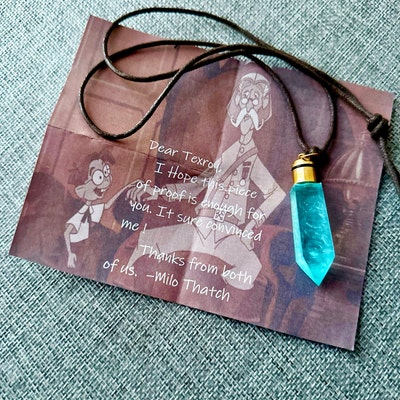 Disney's Atlantis the Lost Empire Kida Crystal Handcrafted Glowing ...