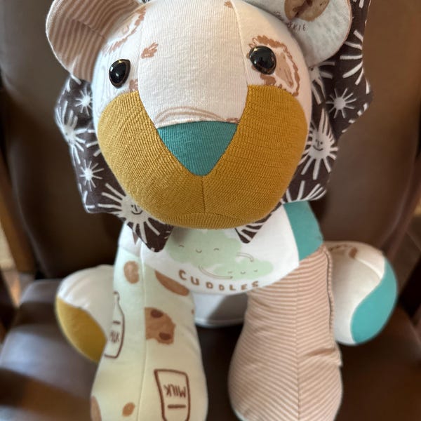 Personalized Keepsake Memory Soft Lion Toy,custom Teddy Bear ,keepsake ...