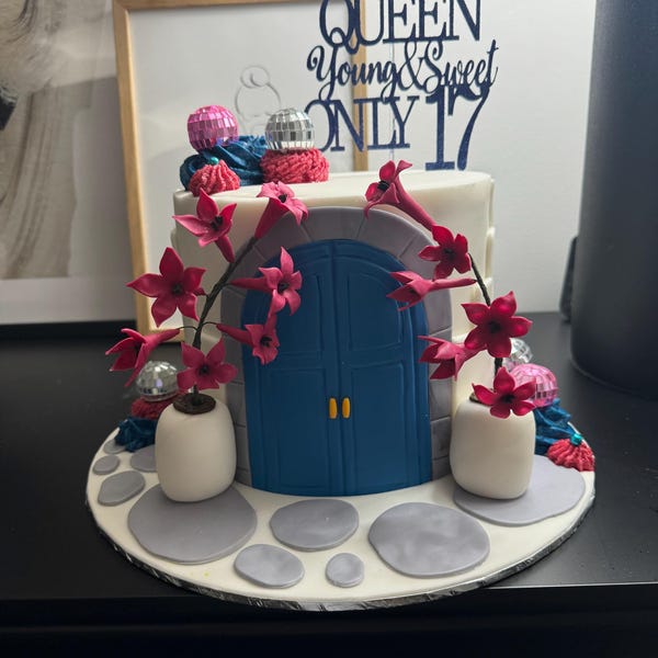 Silver Disco Cake Topper Decoration Birthday Disco Theme Cupcake Topper ...