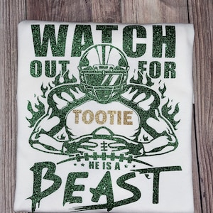 Watch Out He's a Beast Svg | Football Svg | Football Player Svg ...
