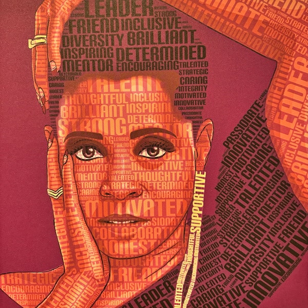 Text Art Portrait From Your Photo, Personalize Portrait, Abstract Art ...