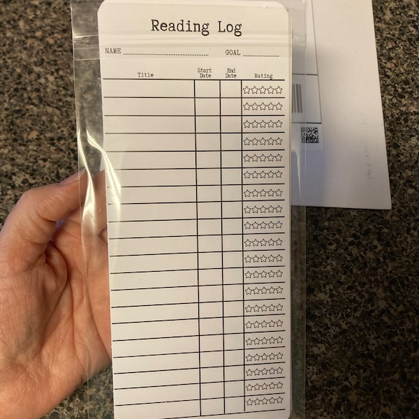 Library Card Bookmark, Reading List Bookmark, Vintage Library Bookmark ...