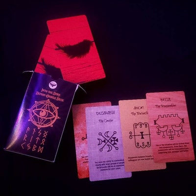 Into the Dark, Demon Oracle Deck, Occult Tarot Cards, Goetia Cards ...