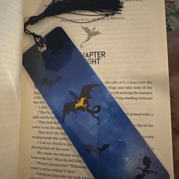 Fantasy Dragon Bookmark, Handmade Bookmark, Fantasy Reader Bookmark ...
