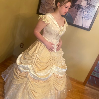 Handmade Cosplay Deluxe Belle Dress, Belle Costume Dress, Belle Cosplay ...