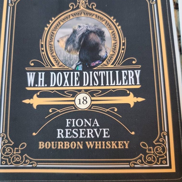 Personalized Dog or Cat Wine Label With Custom Story on the Back | Gift ...