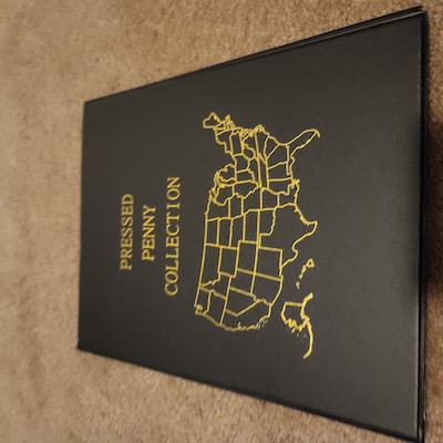 Large Elongated / Pressed Penny Book Holds 144 Coins - Etsy