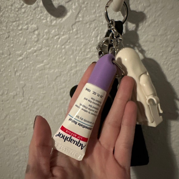 Aquaphor Keychain Cap (key Ring Included) - Chapstick Keychain Holder ...