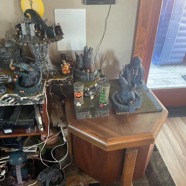 HALLOWEEN Fall Village Display Platform for Lemax / Department 56 ...