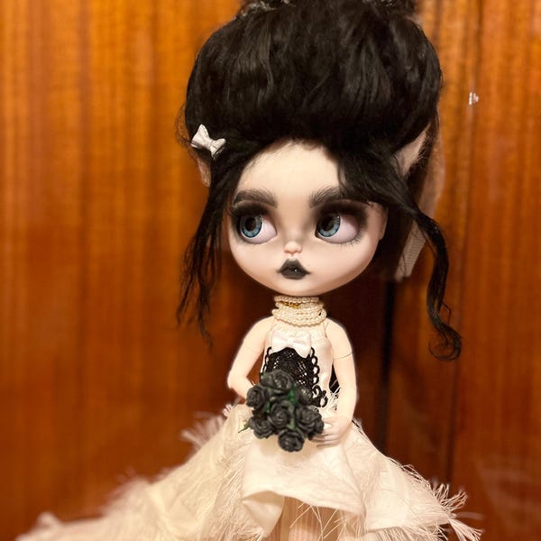 MADE TO ORDER Wednesday Inspired Blythe Doll - Etsy