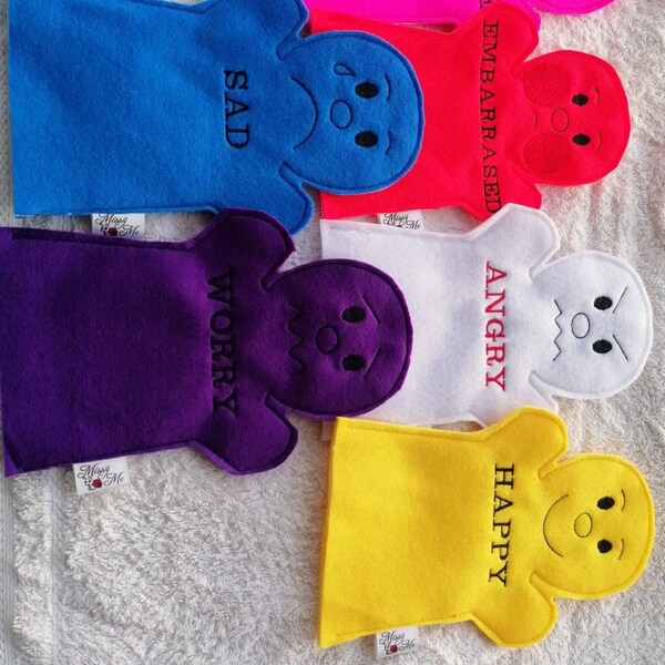 Digital Download Emotions Hand Puppets Embroidery Machine Designs for ...