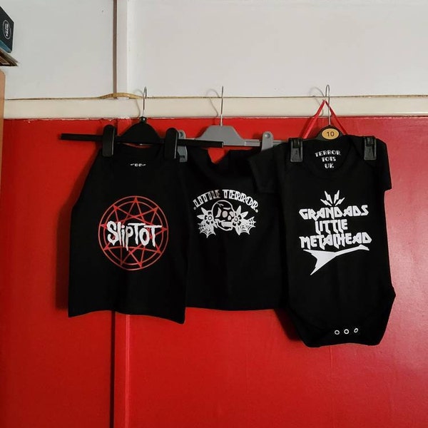 Daddys Little Metal Head Baby/toddler One Piece Vest/bodysuit Daddys ...