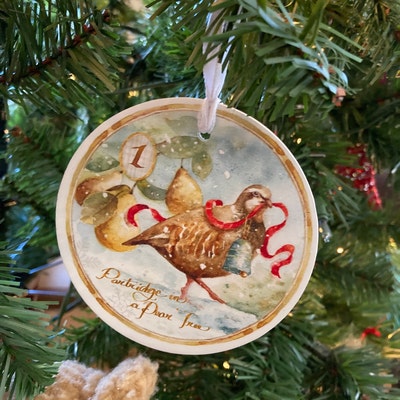 Full Set of All 12 Days of Christmas Ornaments - Etsy