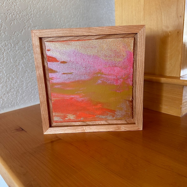 Natural Wood Floating Frame, Available in Maple, Walnut, Cherry, and ...