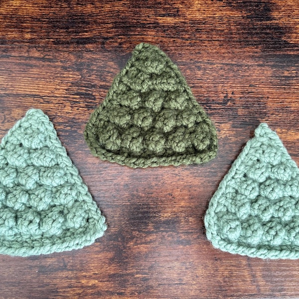 Crochet Christmas Tree Pattern + Video Stitch Tutorials / Bobble Tree ...