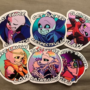 Undertale Multiverse-star Sanses Squad Meme Stickers Die Cut Sticker ...