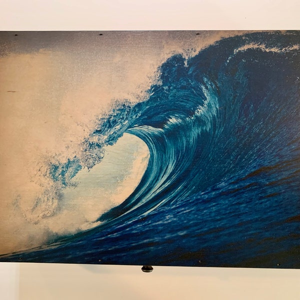 Blue Ocean Wave Memory Box - Etsy