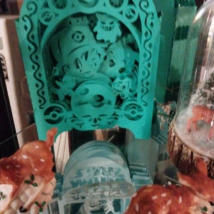 One Piece 4 Paper Cut Light Box Template Files, Shadow Box, 3D Papercut ...