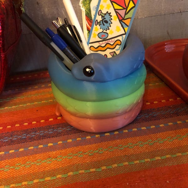 Snake Planter Snake Plant Pot With Drainage Cute Snake Planter Perfect ...