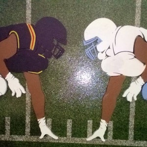 Football Silhouette Laser Cut Unfinished Wood Cutout Craft Shapes - Etsy