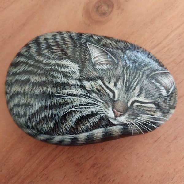 Small Fish Painted Pebble! Hand Painted With Acrylics and Finished With ...