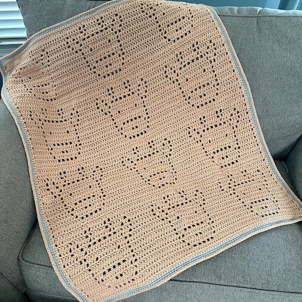 Kobe (cow) Filet Crochet Written Pattern, Instant Downloadable PDF - Etsy