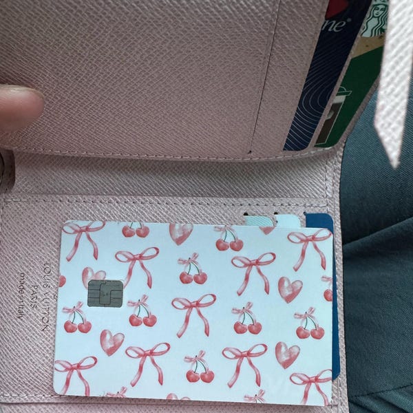 Purple Credit Debit Card Sticker, Pink Aesthetic Credit Card Sticker ...