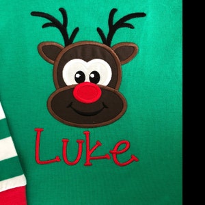 Rudolph Applique Design Rudolph Design Reindeer Design Christmas ...