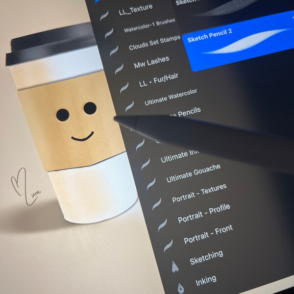 Grain Shader Brushes Procreate| Procreate Grain Brush Set | Textured ...