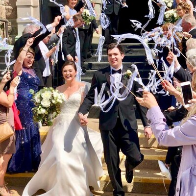 175 Ribbon Wands Send off Ideas Ceremony Exit Wedding Ribbon Favors ...