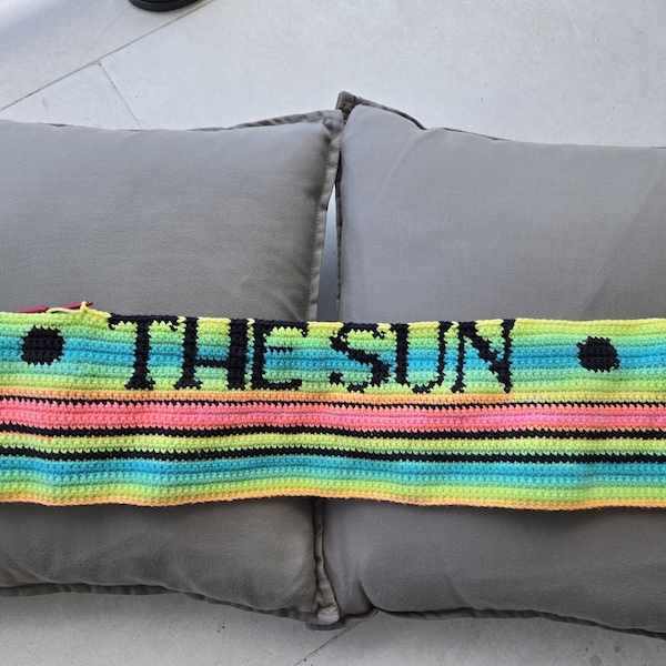 The Sun Tarot Card SC Crochet Pattern, Tapestry Crochet Pattern, Single ...