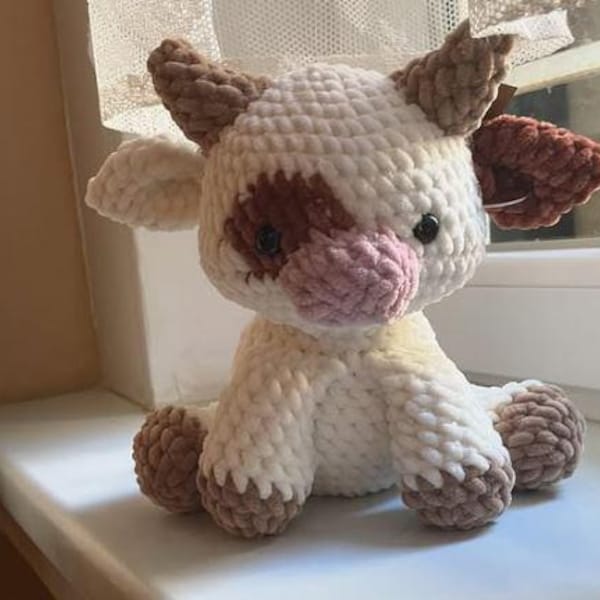Amigurumi Cow Pattern, Plush Pattern, Stuffed Cow Toy, Cow, Crochet Cow ...