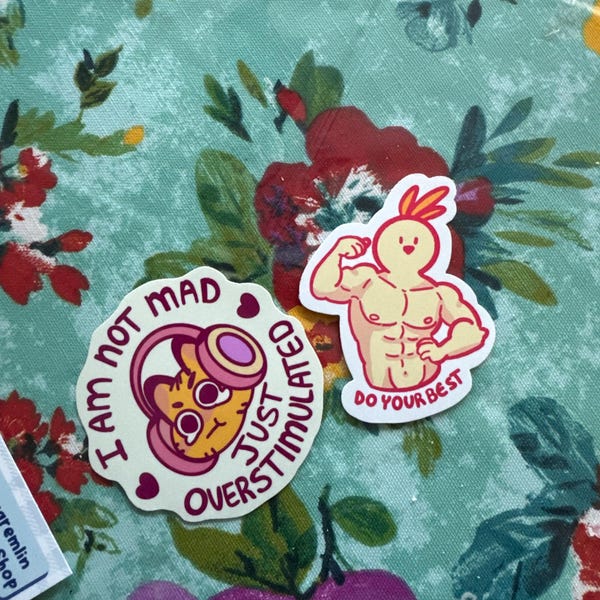 Give Me a Sec Going Non Verbal Sticker - Etsy