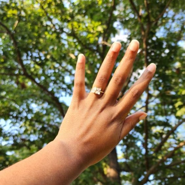 Elegant Double Stone, Purity Ring - Etsy