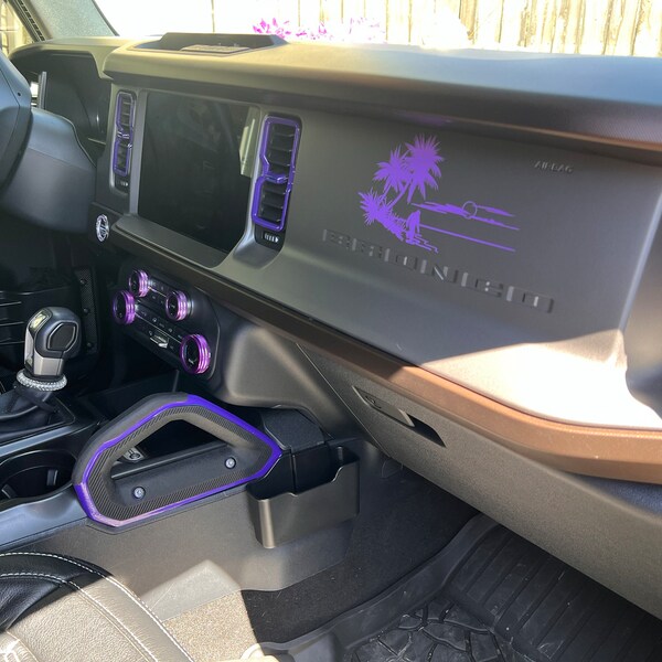 Bronco Sasquatch on the Beach Dash Decal for Dashboard - Etsy