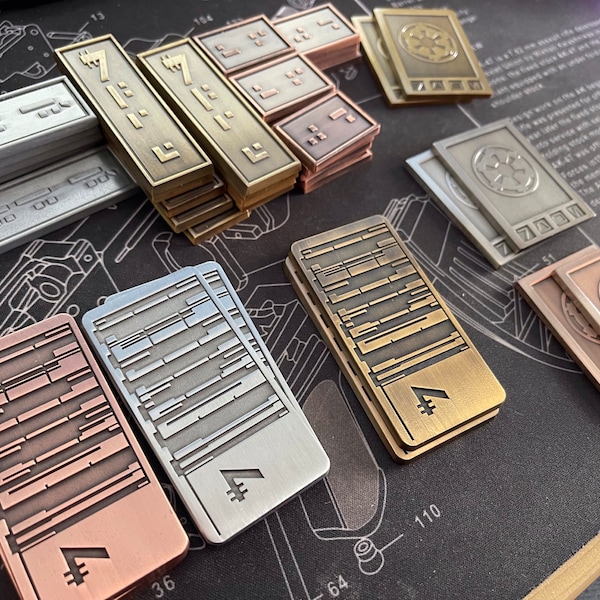 Bronze Imperial Credit | Star Wars Inspired Solid Metal Sabacc Empire ...