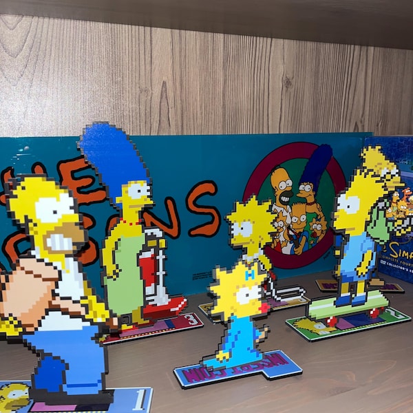 The Simpsons Arcade Sprites - Video Game Inspired - Etsy