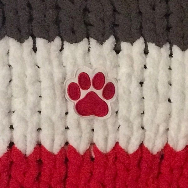 Paw Print Patch, Any Color Combo! Custom Made! AP40 - Etsy
