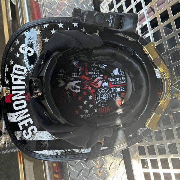 Stealth USA American Flag Fire Helmet Skin Vinyl Wrap Overlay Sticker ...