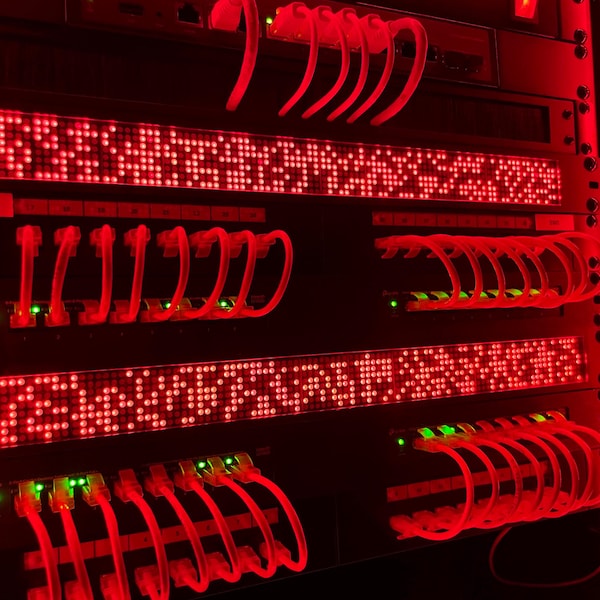 19inch 1RU Network Server Rack Mount Led Matrix Display Stocks, Etfs ...