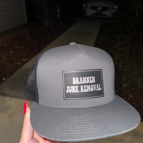 Personalized Patch Custom Patch Leatherette Hat Patch Iron on Leather ...