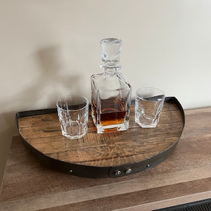 Bourbon Barrel Tray - Etsy