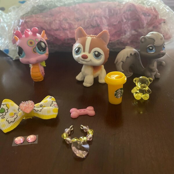 Littlest Pet Shop Rare Vintage LPS Horses Alpaca Llama Glitter Deer ...