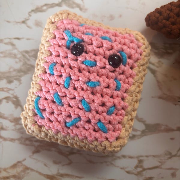 Toaster Pastry Crochet Pattern, No-sew, Crochet Pillow Pattern, Crochet ...