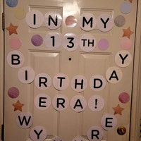 In My Birthday Era Banner Printable, Giant Friendship Bracelet Garland ...